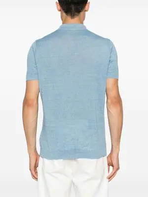 Paul & Shark Linen Polo Shirt - Blue