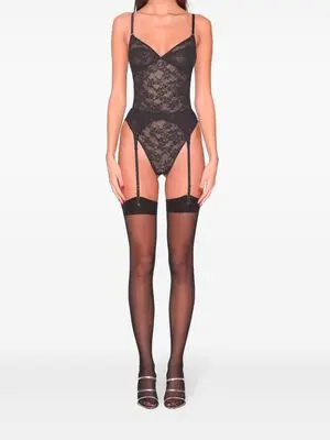 FLEUR DU MAL Le Stretch Lace Wireless Bodysuit