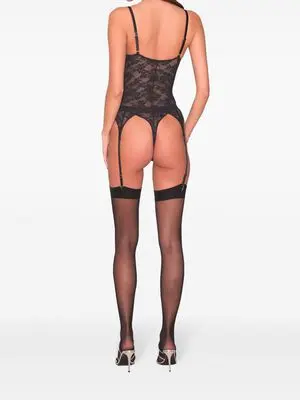 FLEUR DU MAL Le Stretch Lace Wireless Bodysuit