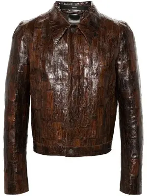 SAPIO Snakeskin-effect Jacket