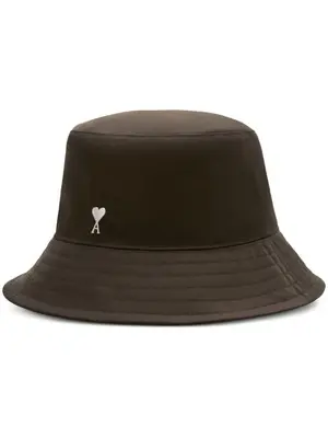 Ami De Coeur Stud Bucket Hat - Brown