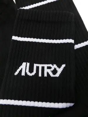 AUTRY Intarsia-knit Logo Socks
