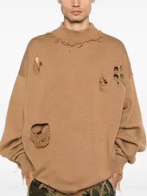 Vetements Destroyed Wool Sweater
