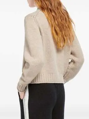 BARRIE Chunky Cashmere Cardigan - Neutrals