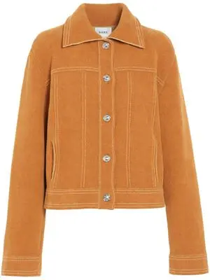 BARRIE Button-up Jacket - Brown