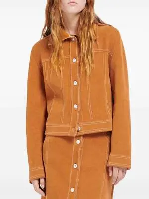 BARRIE Button-up Jacket - Brown