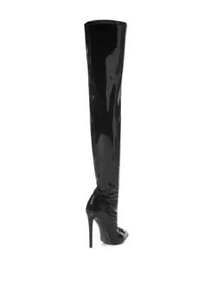 Philipp Plein Latex Over-the-knee Boots