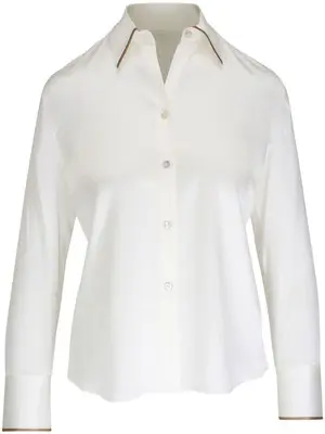 Vince Long-sleeve Silk Shirt