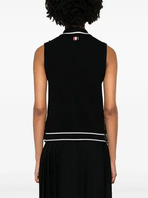 Thom Browne Hector-embroidered Virgin Wool Top