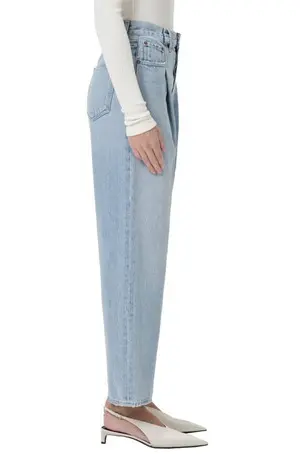 AGOLDE Fold Waistband Wide Leg Jeans