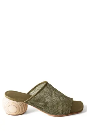 HUMA BLANCO Milla Jute Slide Sandal - Olive Jute