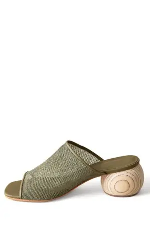 HUMA BLANCO Milla Jute Slide Sandal - Olive Jute