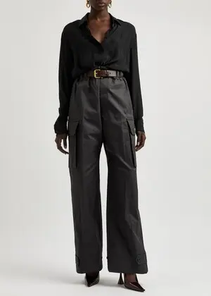 Saint Laurent Dune 110 Patent Leather Slingback Pumps