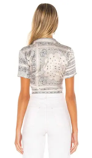 Superdown Jenela Twist Front Shirt In . Also
