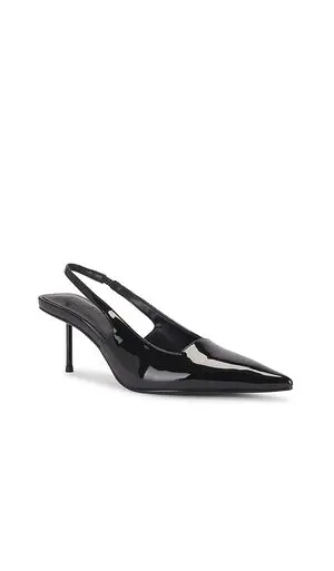 Femme La Slingback Kitten Heel - Black
