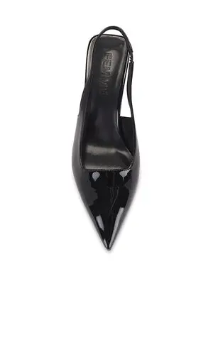 Femme La Slingback Kitten Heel - Black