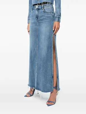 Alice + Olivia Marissa Denim Midi Skirt