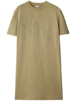 Burberry Equestrian Knight Motif Cotton Dress
