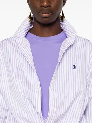 Polo Ralph Lauren Striped Cotton Shirt - Purple