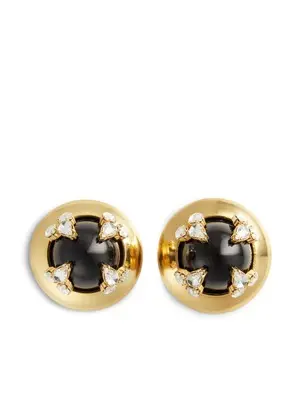 Dsquared2 Crystal-embellished Stud Earrings - Gold