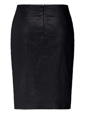 Givenchy 4g Leather Midi Skirt