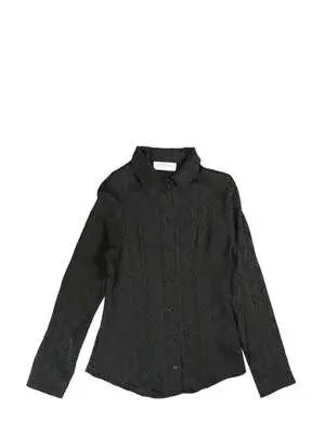 MARINE SERRE Moon Diamant Jacquard Shirt - Black