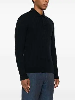 Paul & Shark Cable-knit Polo Shirt