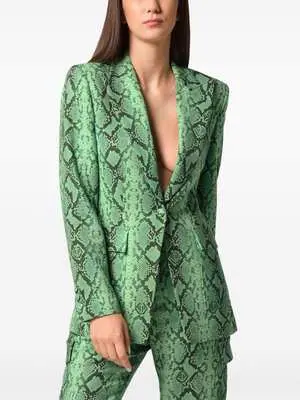 Philipp Plein Python-print Satin Blazer
