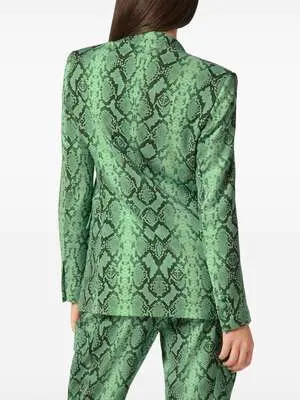 Philipp Plein Python-print Satin Blazer