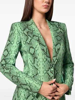 Philipp Plein Python-print Satin Blazer