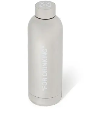 Off-White Off- Quote-print Stainless-steel Water Bottle