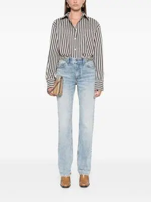 Stella McCartney Clasp-embellished Tapered Jeans