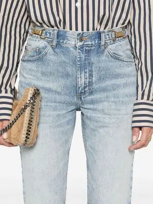 Stella McCartney Clasp-embellished Tapered Jeans