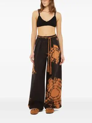 Alanui Abstract-pattern Wide-leg Jeans