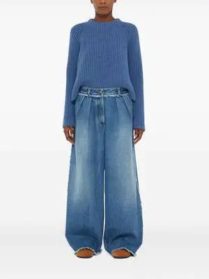 Alanui Fringed Wide Leg Jeans