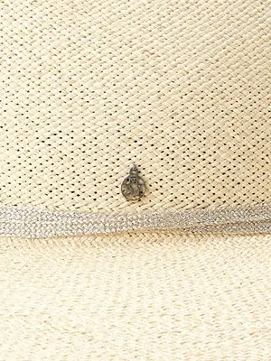 MAISON MICHEL Zango Straw Fedora Hat - Neutrals