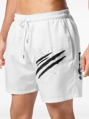 PLEIN SPORT Signature Slash Swim Shorts