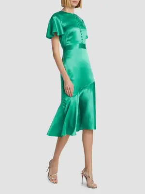 Prabal Gurung Victoria Flutter-sleeve Cocktail Dress