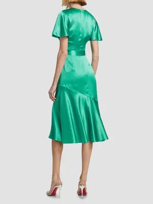 Prabal Gurung Victoria Flutter-sleeve Cocktail Dress
