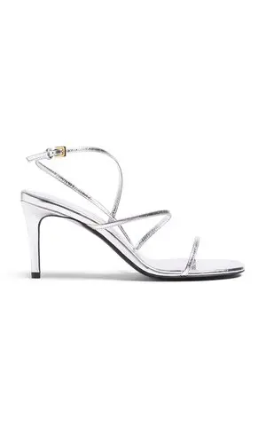 Khaite Loop Metallic Leather Sandals