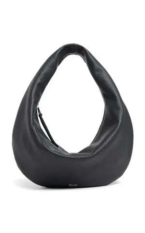 Khaite Olivia Medium Leather Hobo Bag - Black