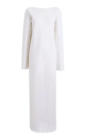 KHAITE Khaite Paley Fringed Maxi Dress