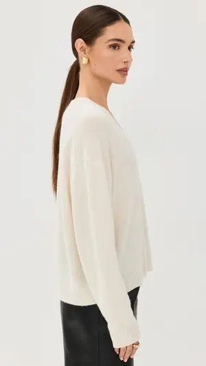 ANINE BING Lee Cashmere Sweater - Ivory