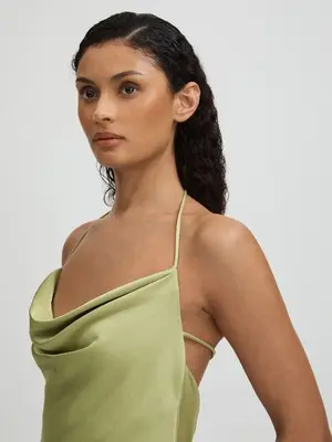 Significant Other Danika Satin Midi Dress