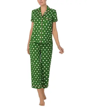 Kate Spade New York Polka Dot Pajama Set - Green Dot
