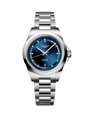 LONGINES Conquest Sunray 30mm Watch - Blue/silver