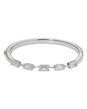 Nadri Rhodium-plated Bangle Bracelet - Silver