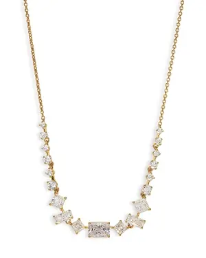 Nadri Rare Jewels Cubic Zirconia Statement Necklace - Gold