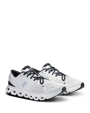 On X 4 Athletic Sneakers - Ivory/black