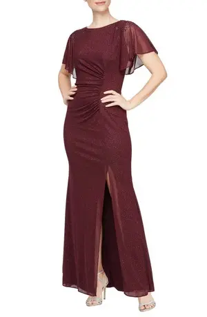 Sl Fashions Slit Evening Dresses
